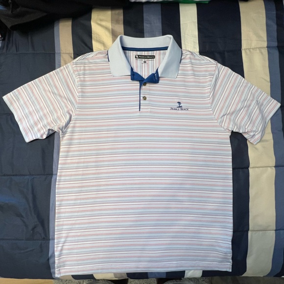 Pebble Beach | Shirts | Pebble Beach Striped Golf Polo Shirt | Poshmark